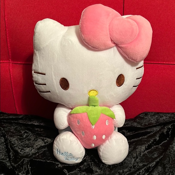 Toys | Hello Kitty Plush With Strawberry | Poshmark